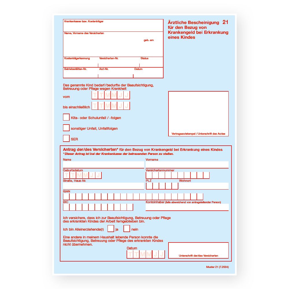 Muster 55 - Beschein. schwerw. chronischer Erkrankung