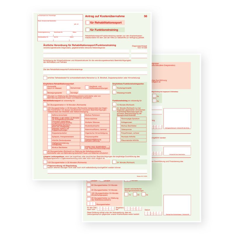 Muster 55 - Beschein. schwerw. chronischer Erkrankung